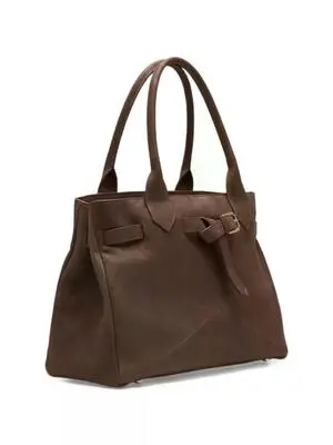 BALLANTYNE Kate M Knotted Leather Tote Bag