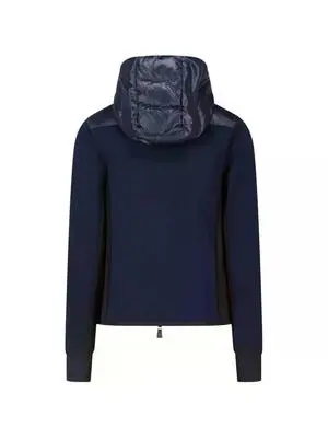 Moncler Quilted Hooded Sweater - Blue