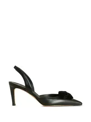 Kiton Bow-detail Slingback Pumps - Black