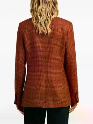 Kiton Double-breasted Check Jacket