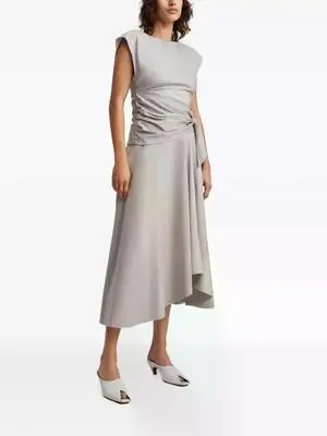 Anna Quan Lang Asymmetric Midi Skirt