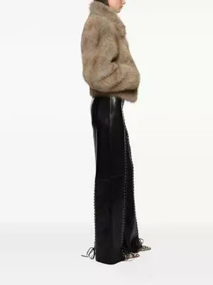 STAND STUDIO Mino Lace-up Leather Trousers