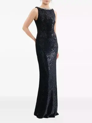 Rebecca Vallance Cambridge Sleeveless Gown - Blue