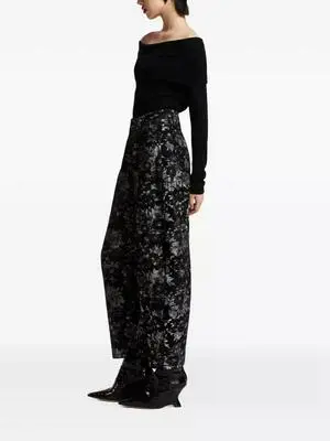 Essentiel Antwerp Killy Off-shoulder Ribbed-knit Sweater