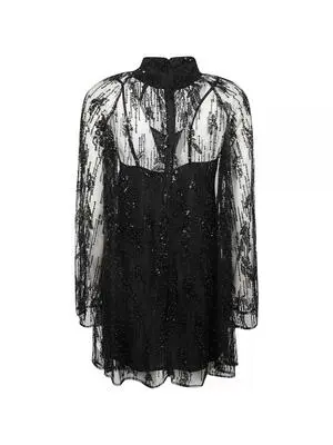 Staud Esther Sequin-embellished Mesh Mini Dress