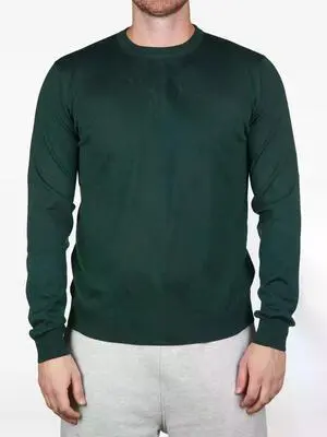 FILIPPO DE LAURENTIIS Crew-neck Long-sleeve Sweater - Green