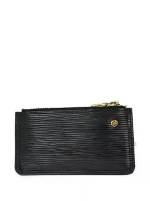 LOUIS VUITTON Pochette Cles Epi-leather Coin Purse - Black