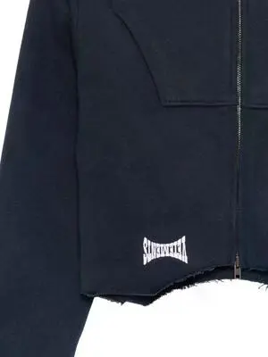 Vetements Logo-embroidered Crop Jacket