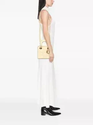 Dior 2021 Small Patent Cannage Lady Satchel