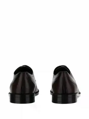 BOSS Cap-toe Pebbled Leather Shoes