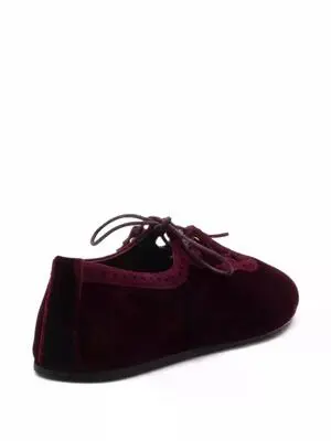 Church's Rhea Velvet Ghillie Ballet Flats