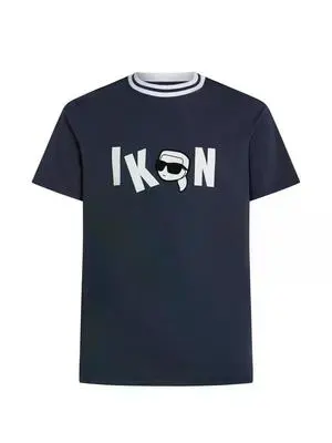 Karl Lagerfeld Ikon Rib-collar T-shirt