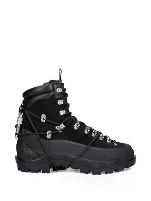 HELIOT EMIL Carabiner-detail Lace-up Hiking Boots - Black