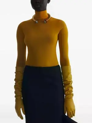 MUGLER Long Sleeve Top - Orange