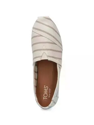 Toms Alpargata Classic Striped Slip-ons