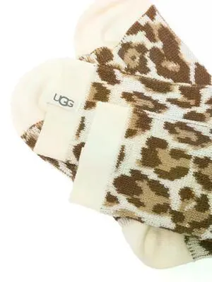 UGG Leopard-print Shearling-lined Socks