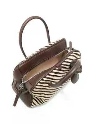 Jacquemus Le Petit Turism Zebra-print Tote Bag