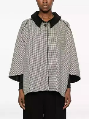 STYLAND Houndstooth-pattern Coat