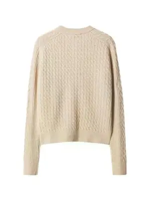 Maison Kitsuné Fox Head Cable-knit Cardigan