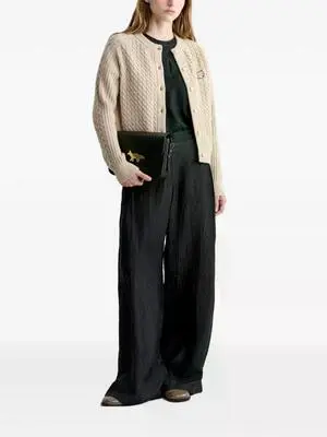 Maison Kitsuné Fox Head Cable-knit Cardigan