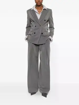 CARLA G. Double-breasted Peak-lapel Blazer