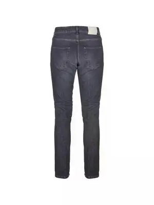 BE ABLE Washed Slim-fit Jeans - Black
