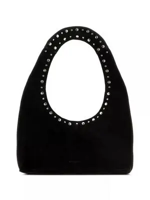 Gimaguas Franca Stud-embellished Suede Shoulder Bag