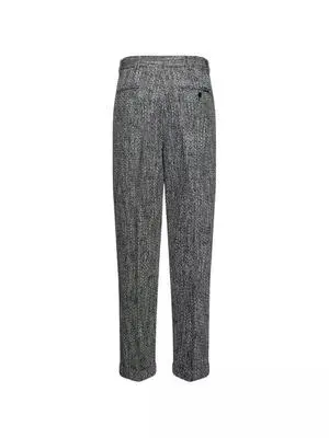 Karl Lagerfeld Bouclé Pleated Trousers