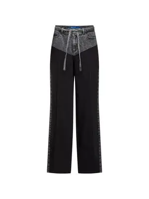 Karl Lagerfeld Panelled Denim-waist Trousers
