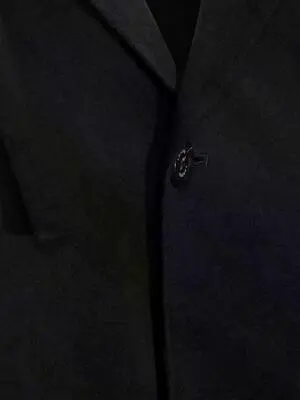 LARDINI Hooded Virgin-wool Coat - Black