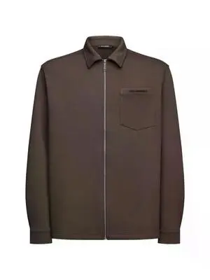 Karl Lagerfeld Chest Pocket Jersey Overshirt - Brown