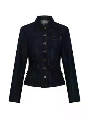 Anna Quan Hepworth Contrast-stitch Denim Jacket - Blue