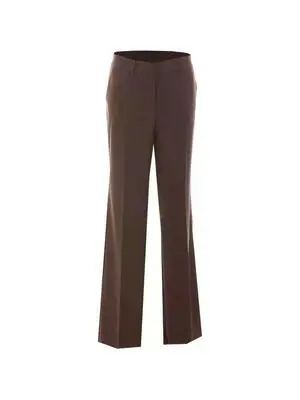 RUE DU BAC Straight-leg Trousers - Brown