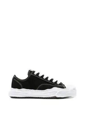 Mihara Yasuhiro Hank Os Sole Suede Low-top Sneakers - Black