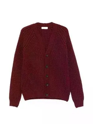 LUIGI GENTILE V-neck Cardigan - Red