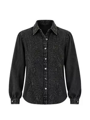 MAISON HOTEL Petra Paisley-embroidered Shirt