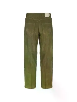 BE ABLE Pleated Corduroy Straight-leg Trousers