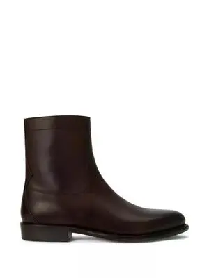 Polo Ralph Lauren Owen Zip-fastening Leather Boots - Brown