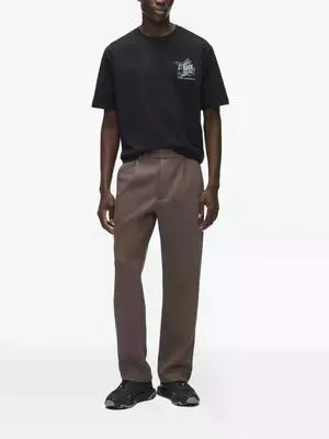Karl Lagerfeld Belt-loop Pleated Trousers