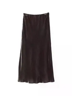 STYLAND A-line Maxi Skirt - Grey
