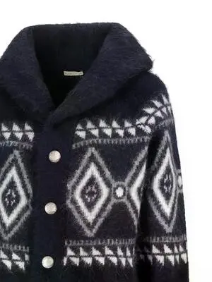 BORGO ASOLO Rombi Jacquard-knit Jacket