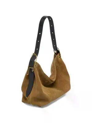 DIESEL® D-line-shoulder Bag In Waxed Suede