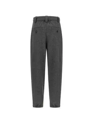 Brunello Cucinelli Flannel Loose Cargo Trousers