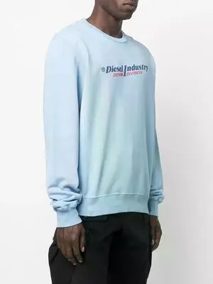 DIESEL® Logo-print Long-sleeve Sweatshirt
