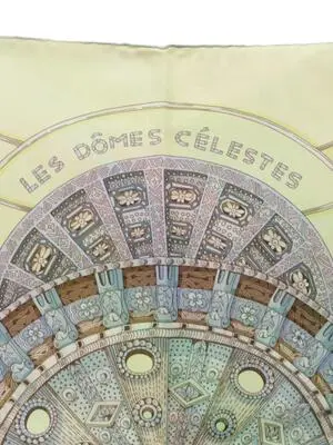 Hermès 2010s Les Dômes Célestes Scarf - Yellow