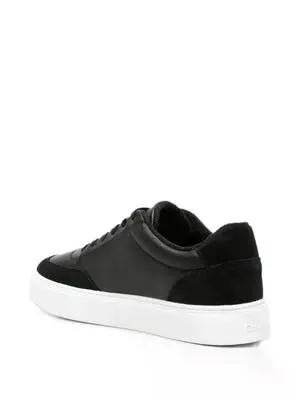 Calvin Klein Logo-embroidered Leather Sneakers