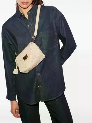 Mz Wallace Mini Sand Crosby Lock Shoulder Bag