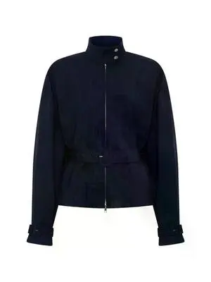 Anna Quan Zaha Belted Bomber Jacket - Blue