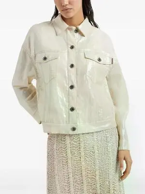 Brunello Cucinelli Coated-finish Cotton Jacket