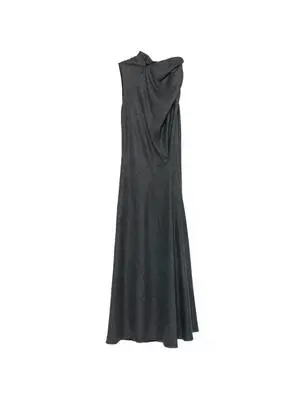 PETAR PETROV Draped Sleeveless Maxi Dress